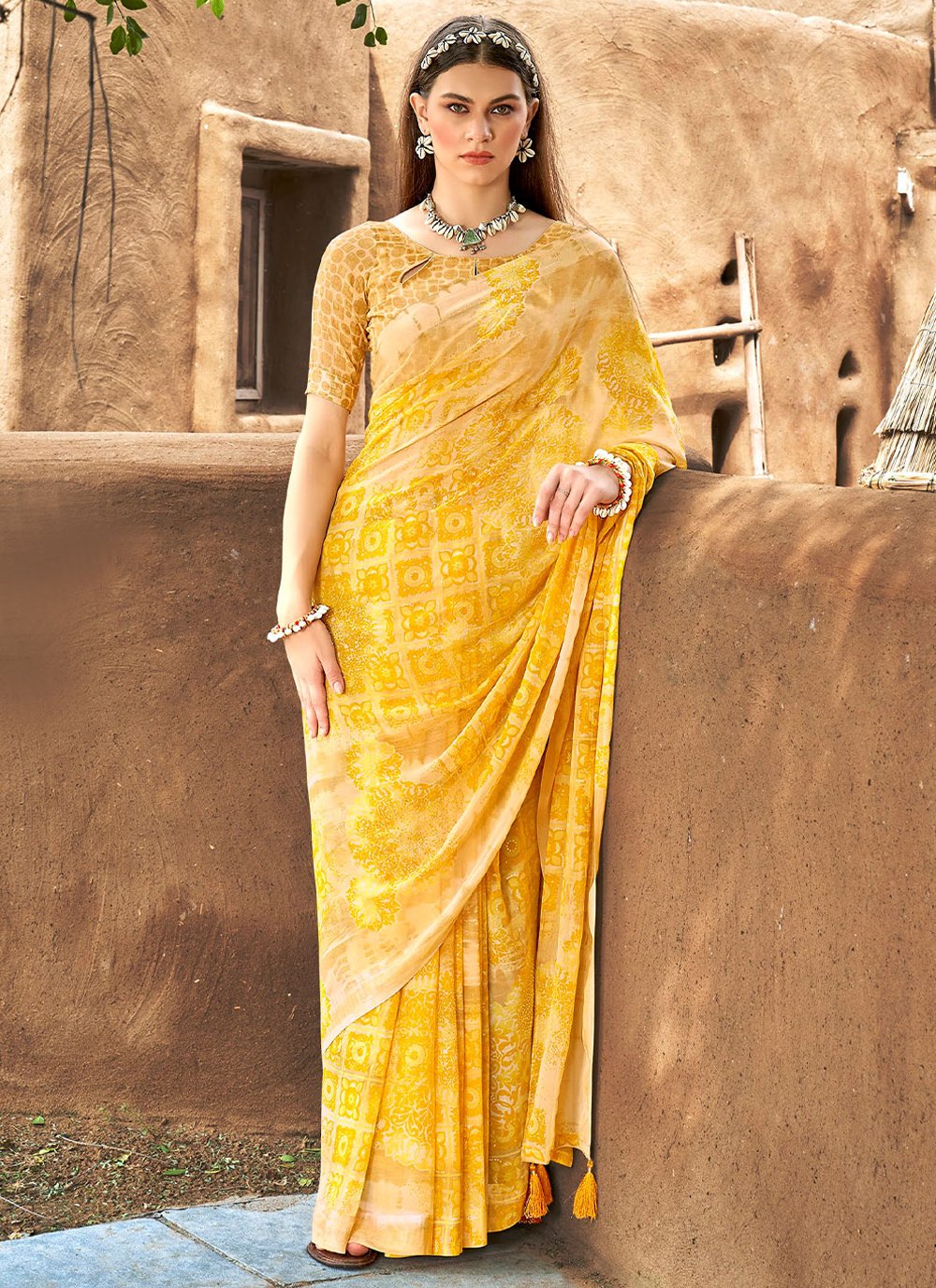 Beautiful Yellow Sarees