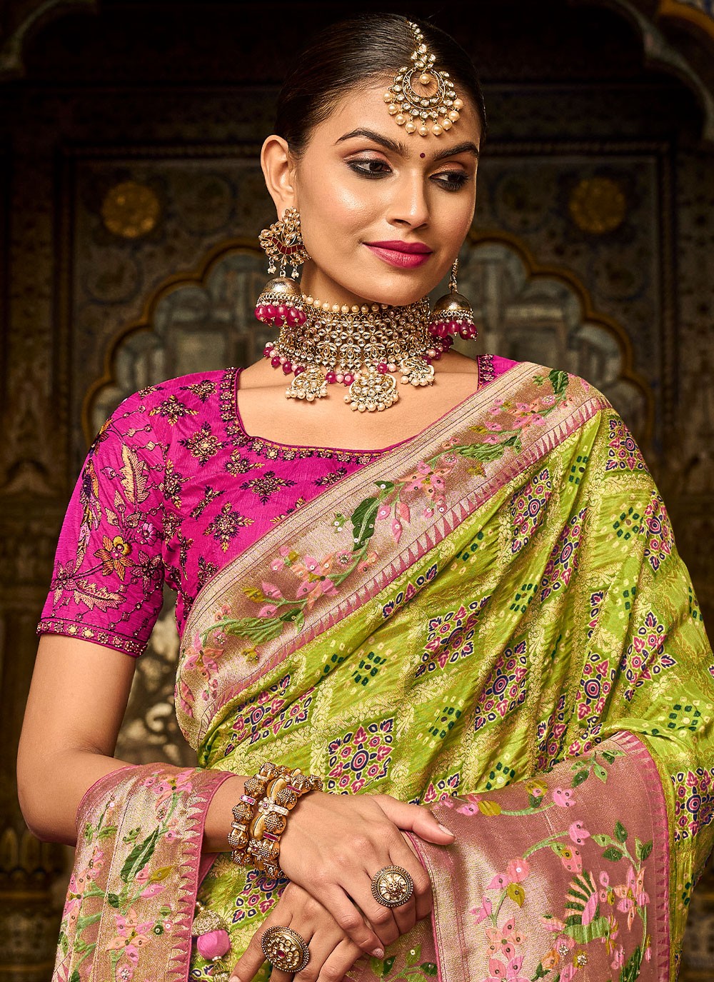 Buy Green Color Saree : 239781