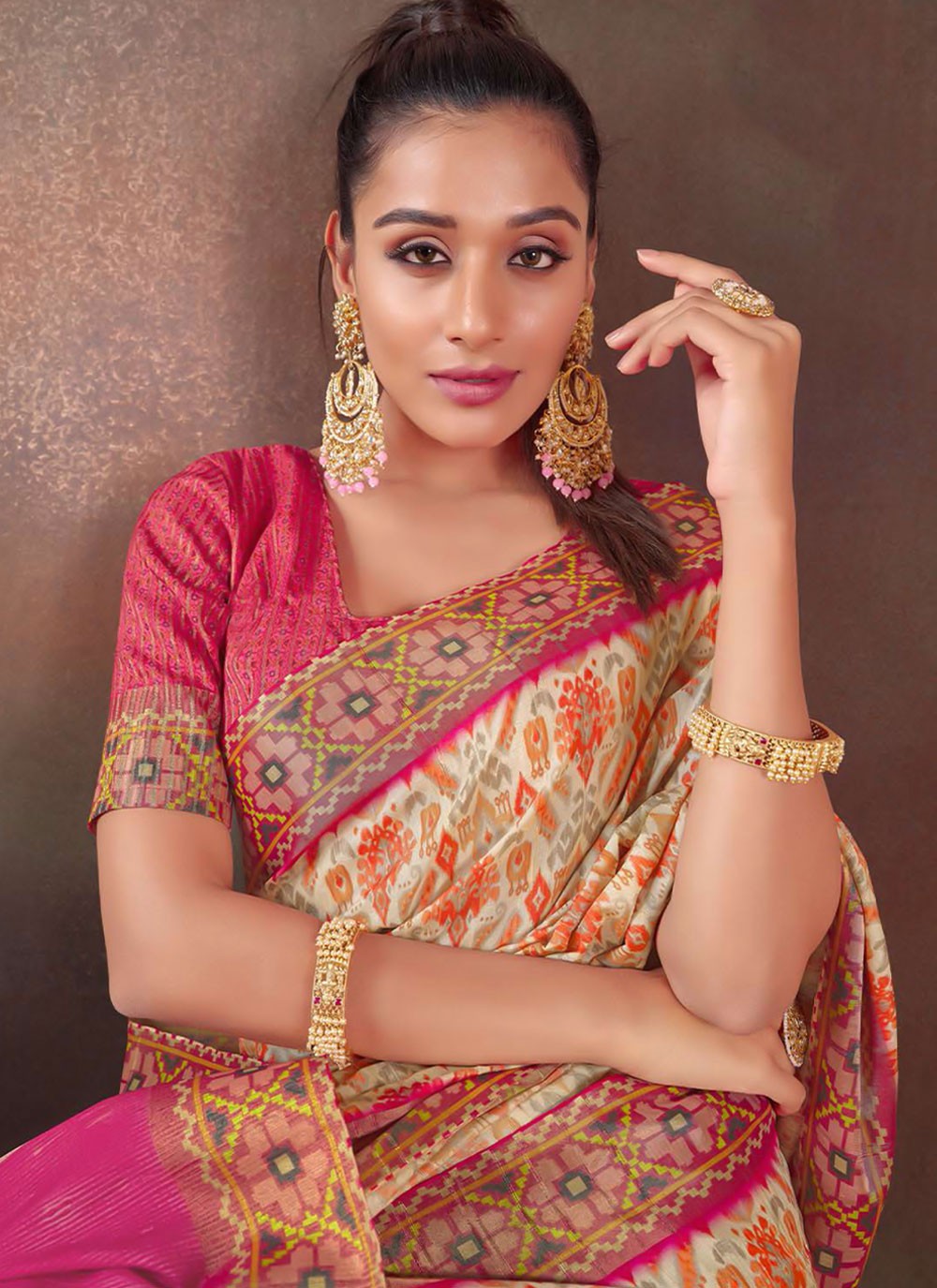 Buy Multi Colour Color Classic Saree : 239422