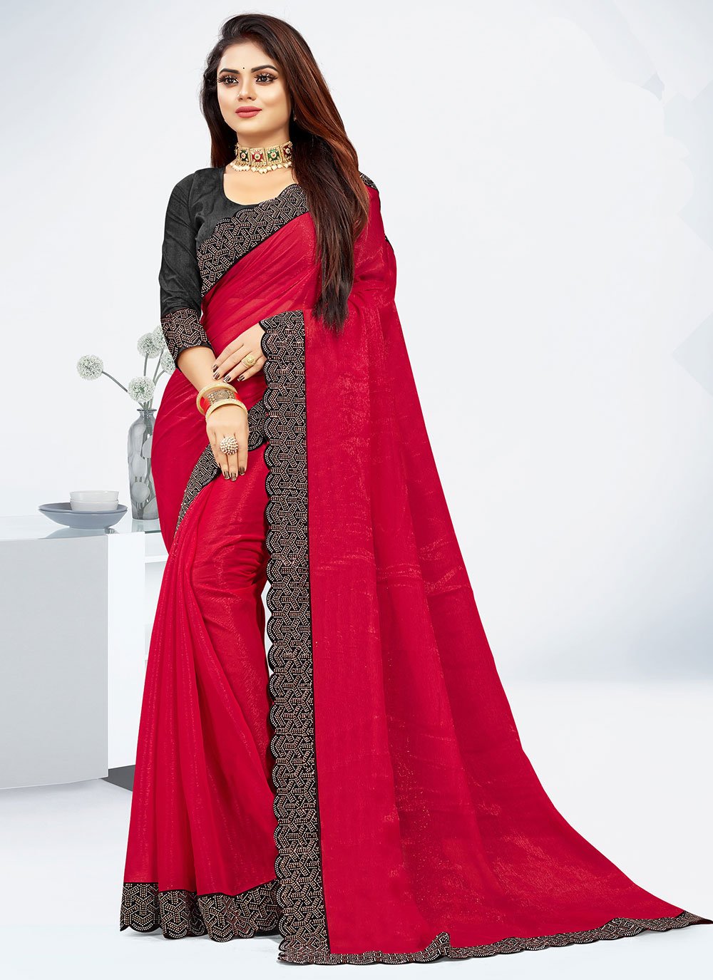 Shop Pink Color Saree Online : 239087