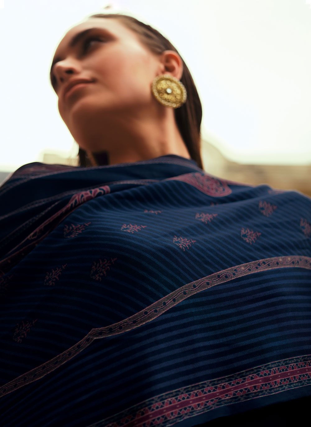 Buy Celestial Blue Silk Trendy Suit with Digital Print Work Online ...