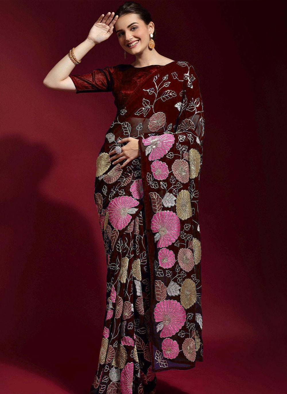 Shop Online Classic Saree For Reception : 256444