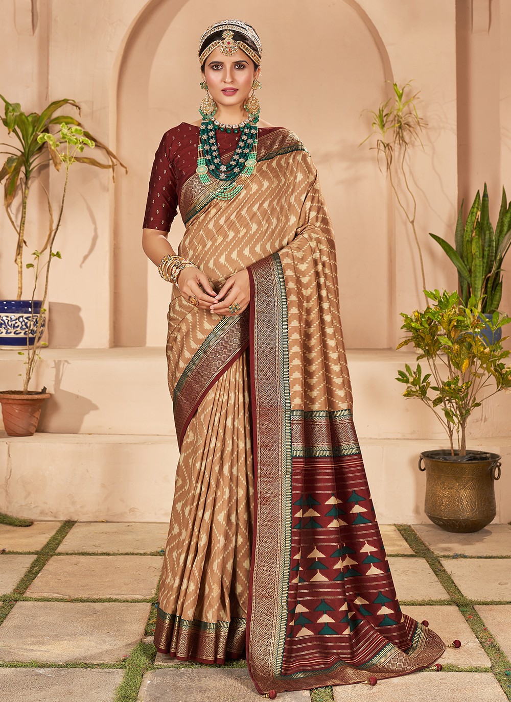 Cotton Silk Designer Contemporary Saree buy online