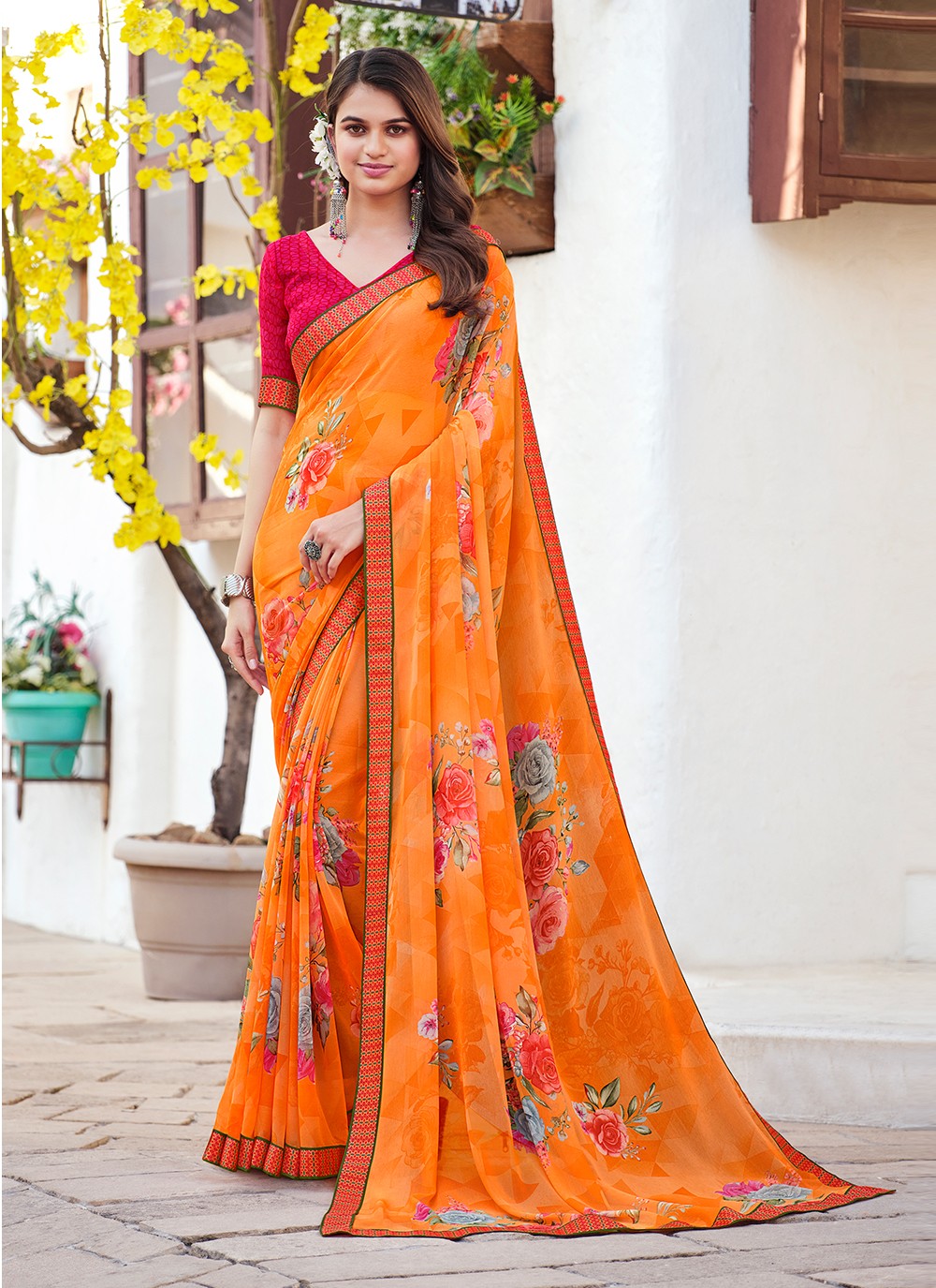 Buy Online Georgette Saree : 260787