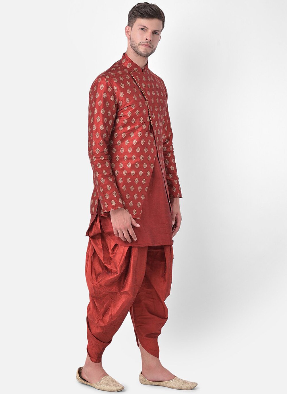 Shop Maroon Color Dhoti Kurta Online : 258711