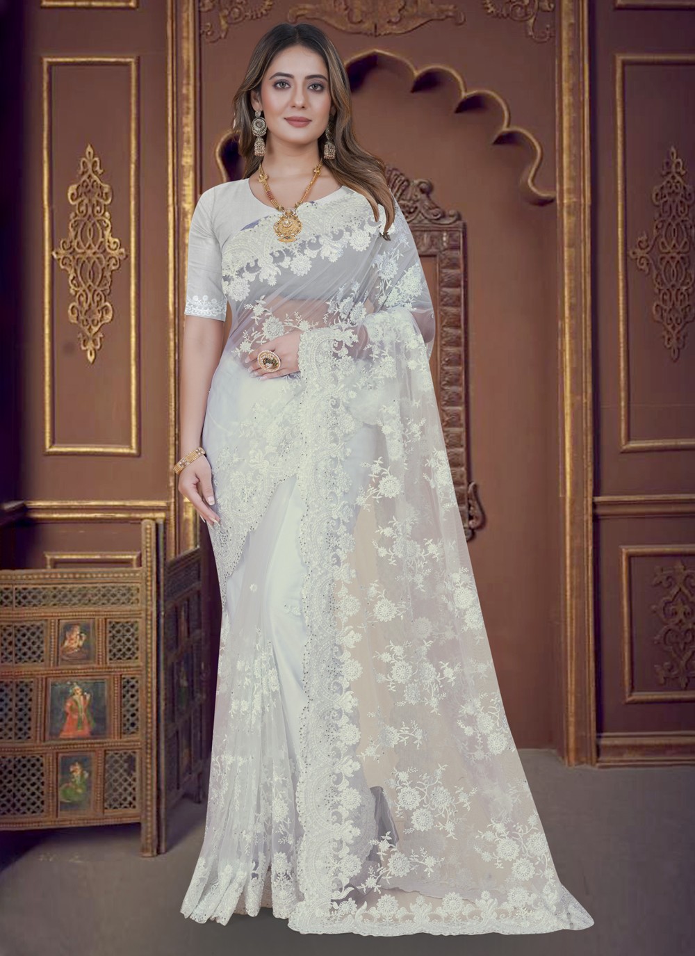 Shop Online Moti Contemporary Saree : 267795