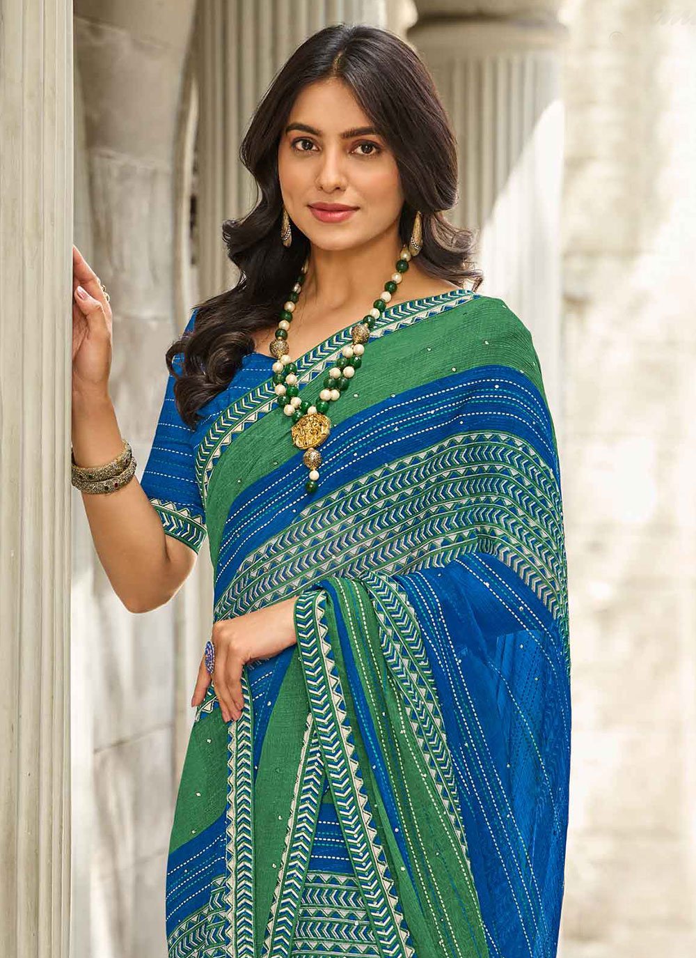 Multi Colour Color Saree buy online