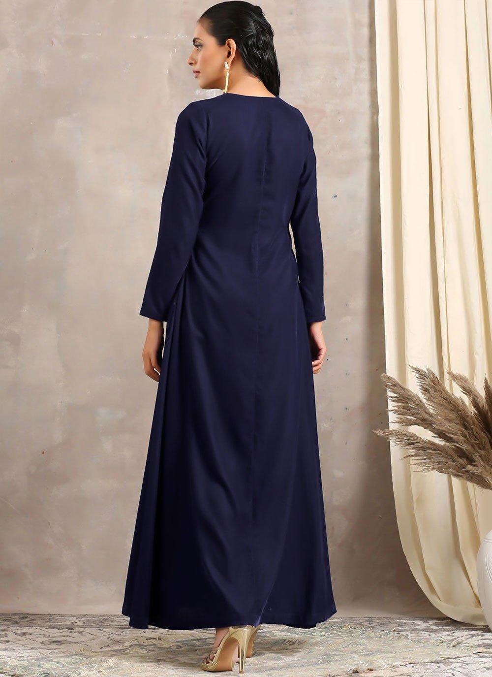 Buy Navy Blue Designer Kurti : 250992