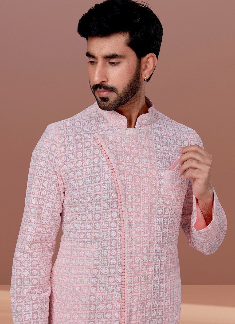 Buy Online Pink Color Kurta Pyjama : 251727