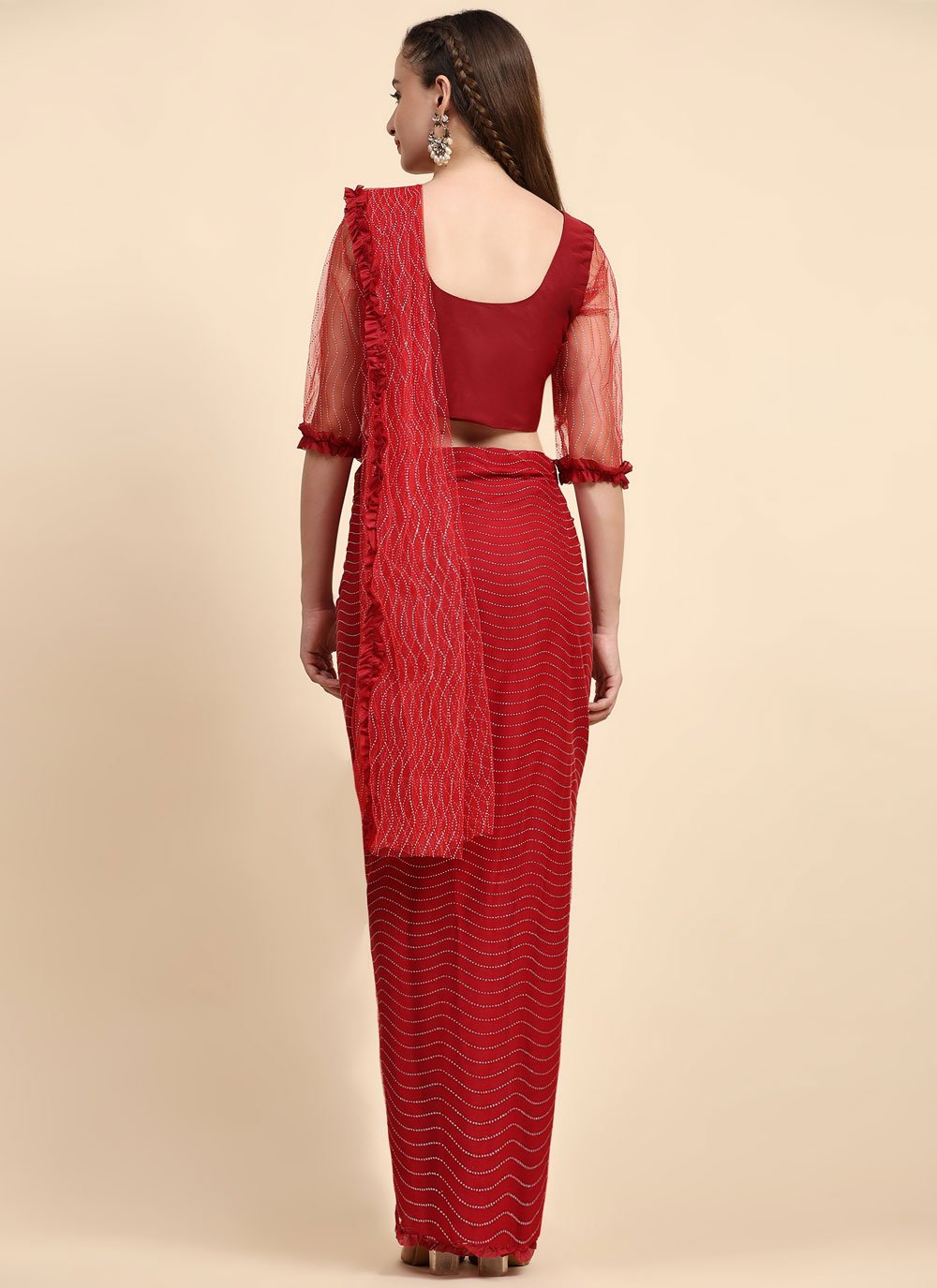 Shop Online Red Color Classic Saree : 271767 - Saree