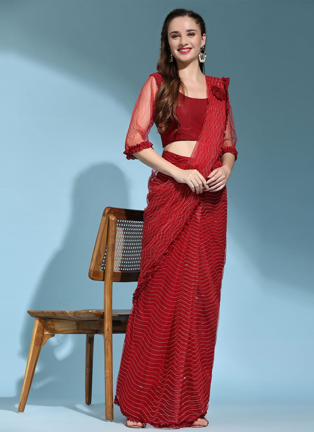 Shop Online Red Color Classic Saree : 271767 - Saree