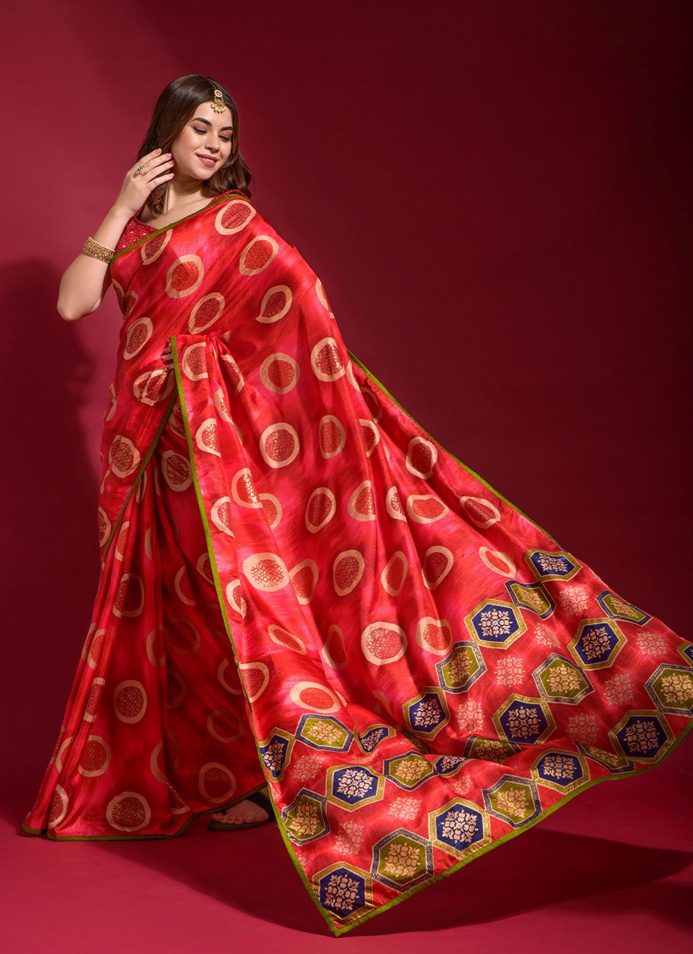 Buy Red Color Saree : 249026