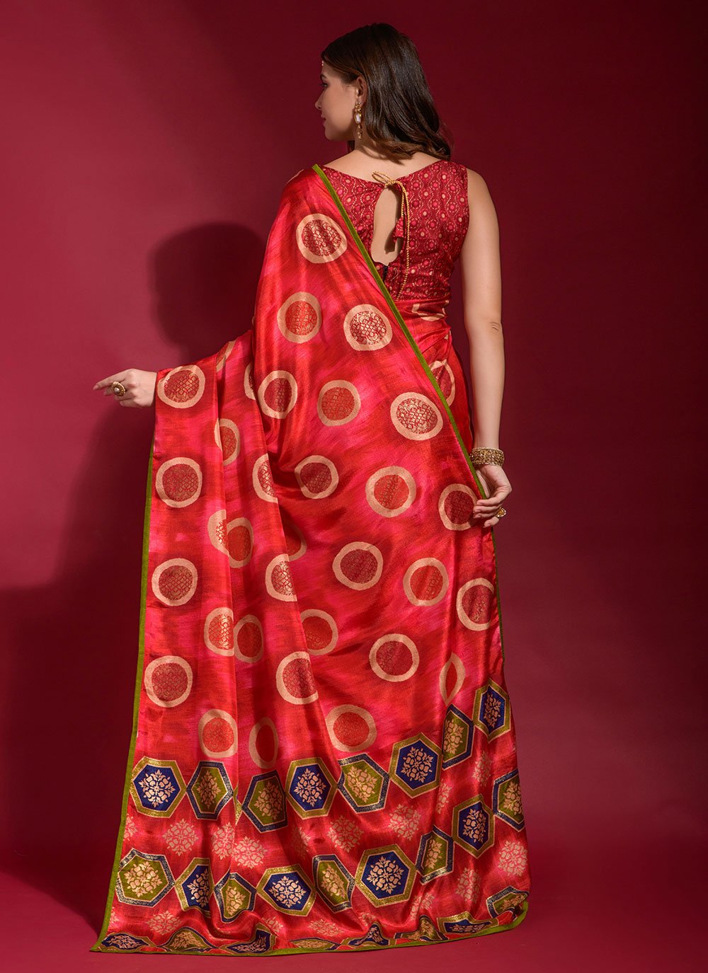 Buy Red Color Saree : 249026