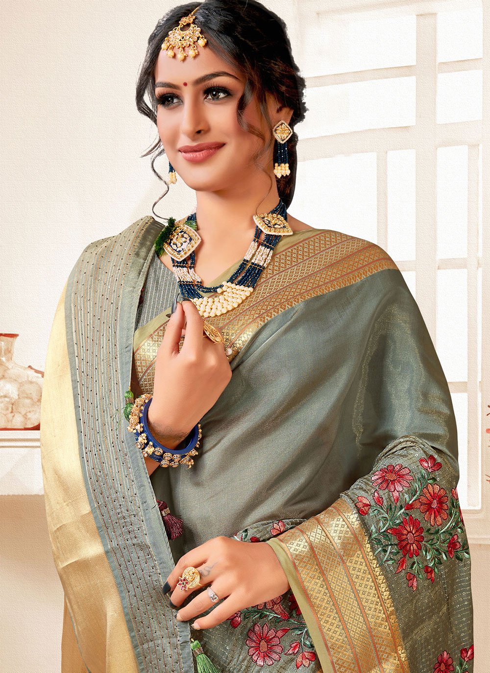 Stone Ceremonial Classic Saree buy online