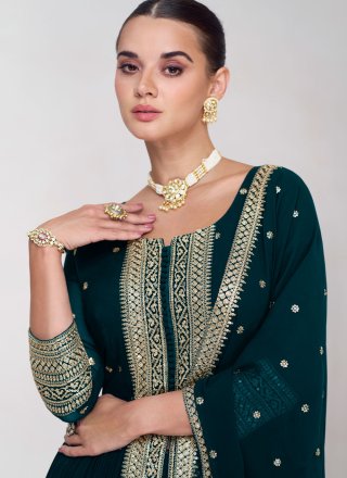 Embroidered Work Anarkali Salwar Kameez