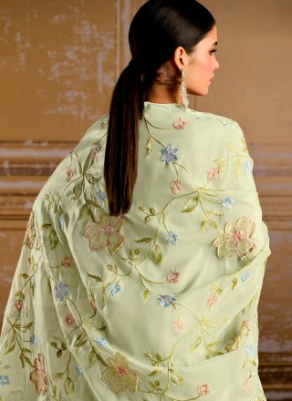 Art Silk Resham Work Anarkali Salwar Suit