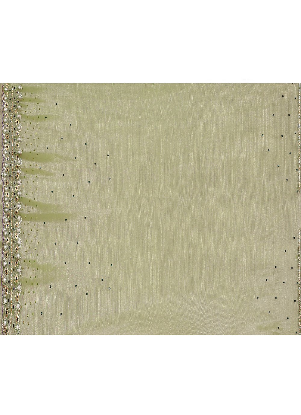 Shop Beige JIMMY CHU Hand Work Contemporary Saree Online : 309815