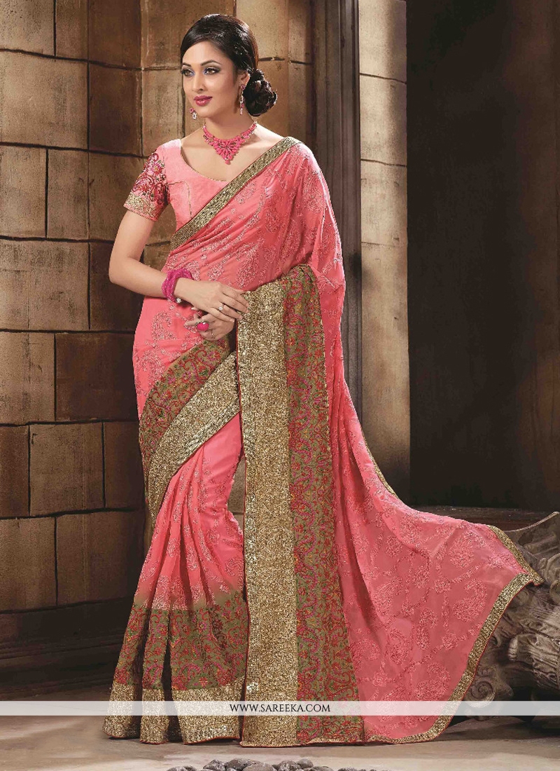 Embroidered Work Designer Saree