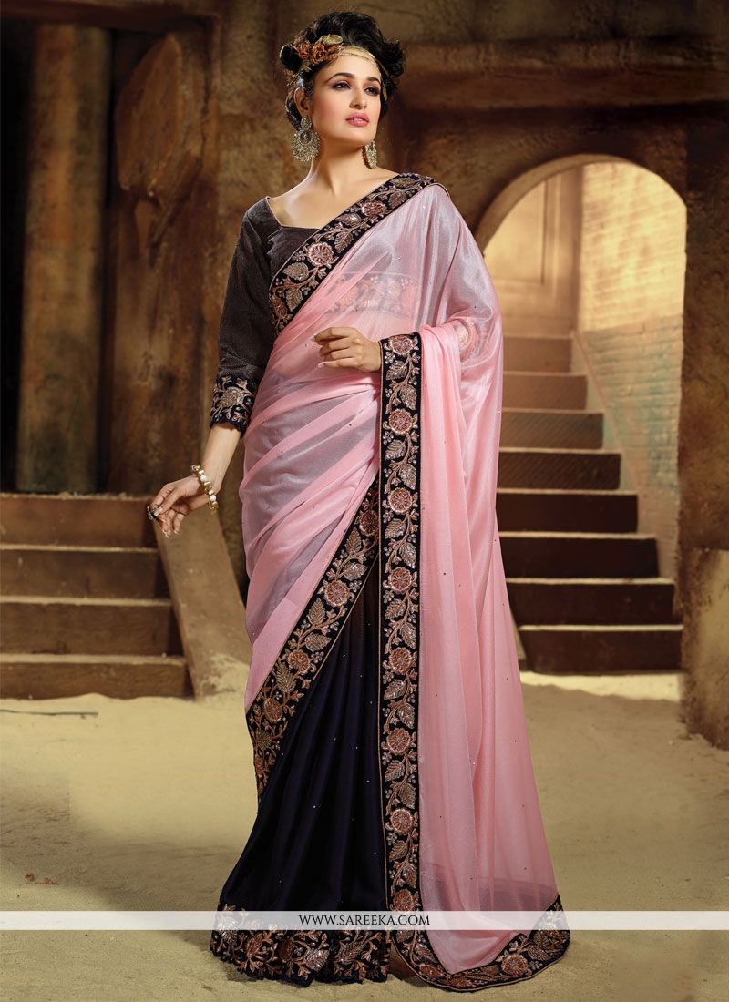 Pink Designer Saree