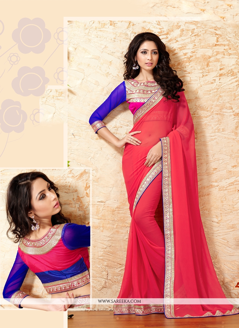 Lace Work Designer Saree
