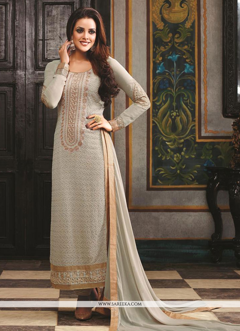 Resham Work Georgette Designer Suit