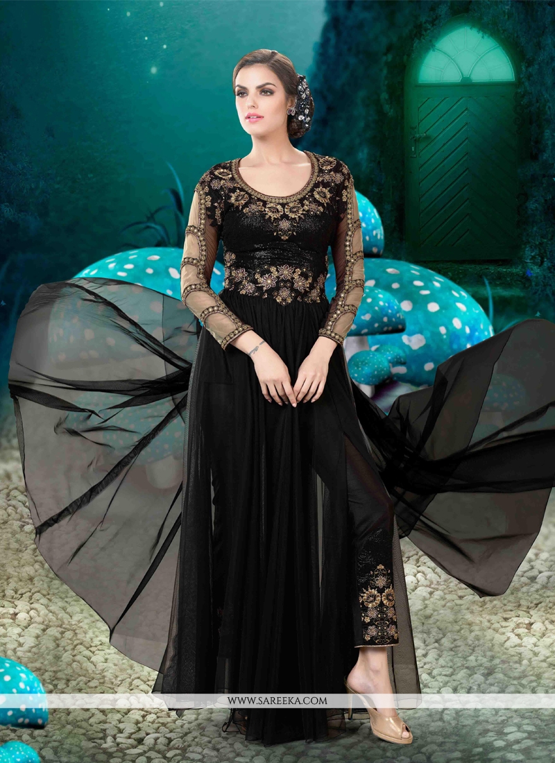 Black Net Designer Salwar Kameez