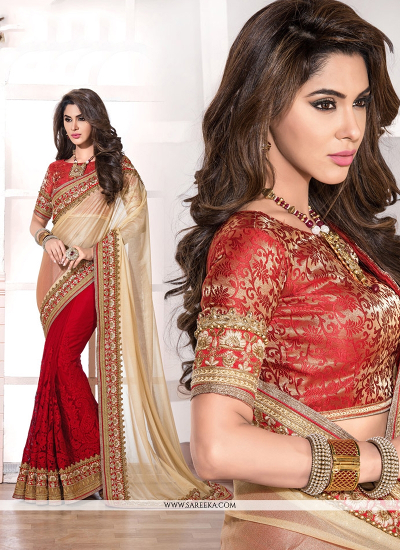 Embroidered Work Designer Saree