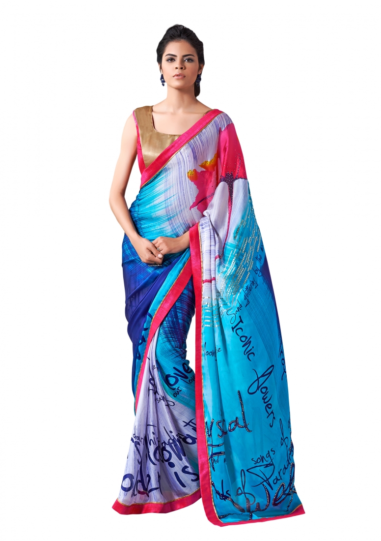 Multi Colour Designer Saree
