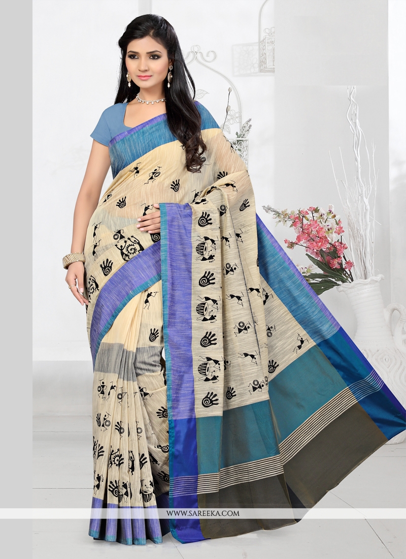 Print Work Designer Saree