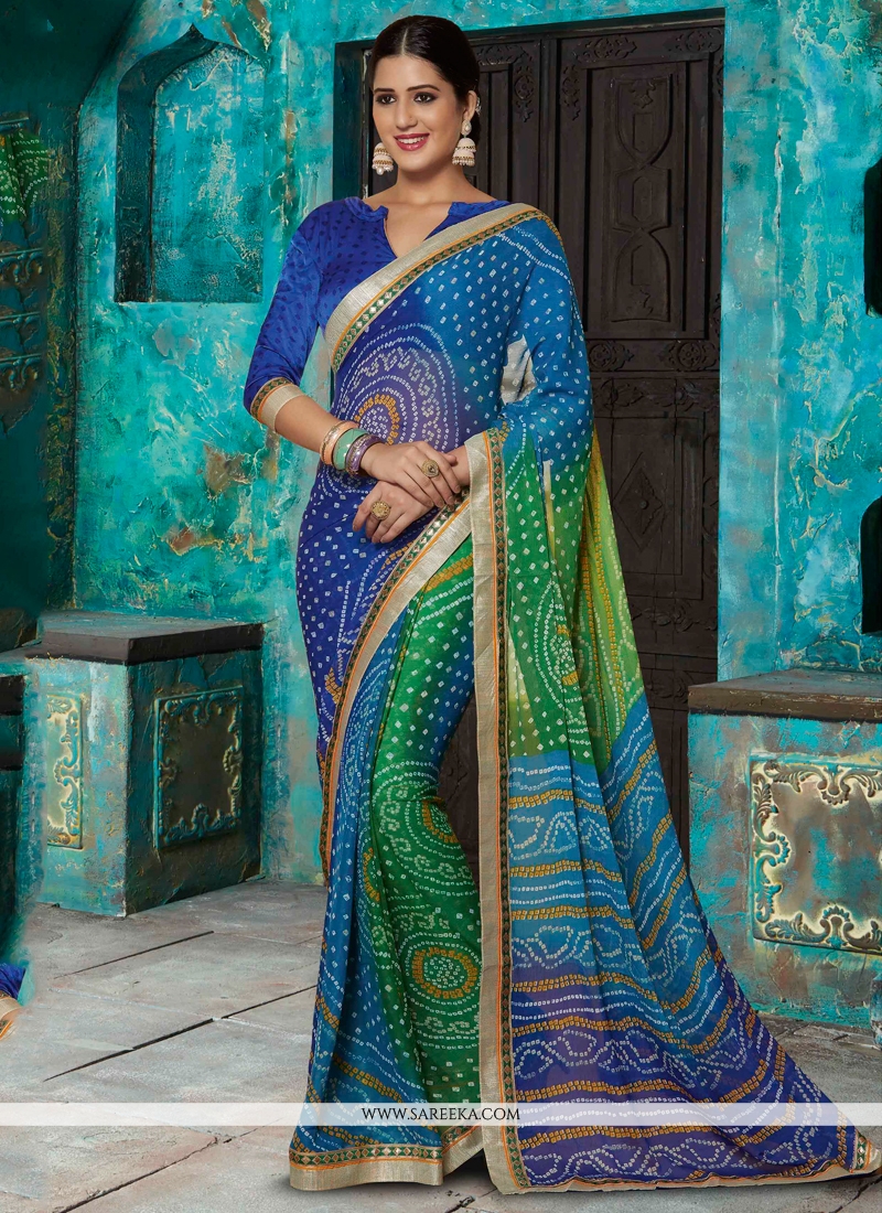 Multi Colour Designer Saree