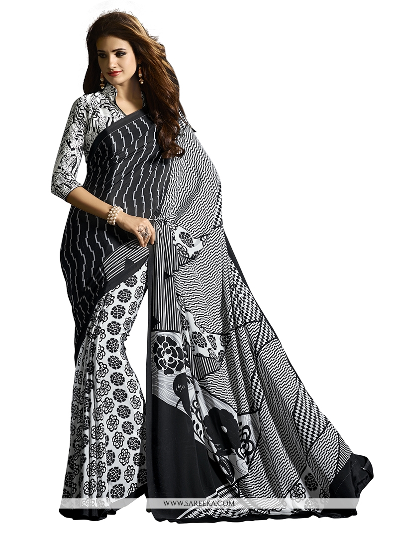 Faux Crepe Casual Saree