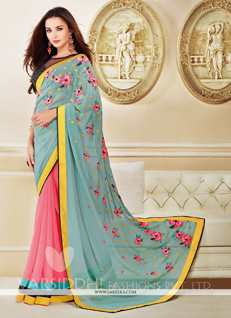 Lace Work Designer Saree