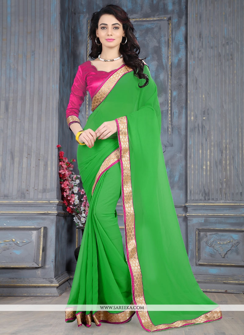 Buy Weight Less Lace Work Casual Saree Online : France