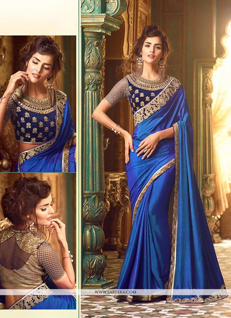 Buy Silk Embroidered Work Classic Designer Saree Online : Australia