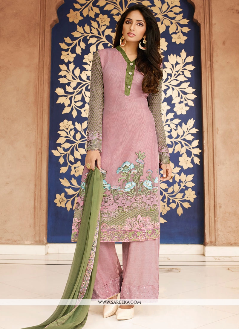 Buy Rose Pink Georgette Designer Pakistani Salwar Suit Online : India Buy Rose Pink Georgette Designer Pakistani Salwar Suit Online : India