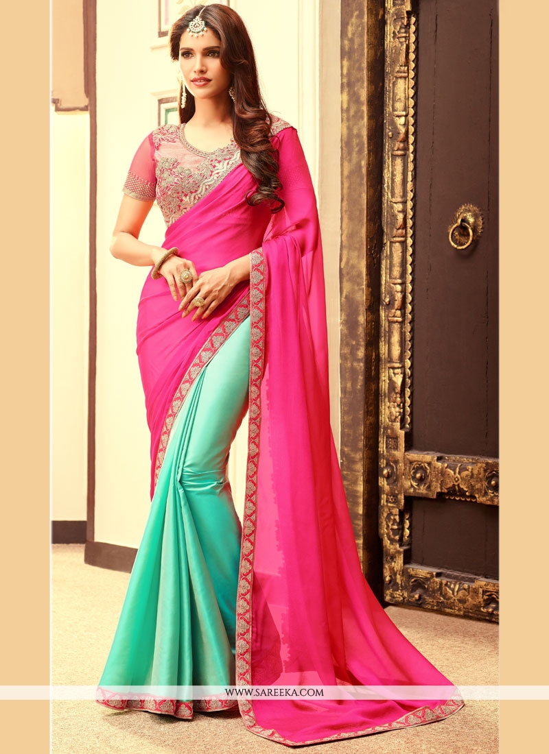 Buy Half N Half Designer Saree For Party Online : UK