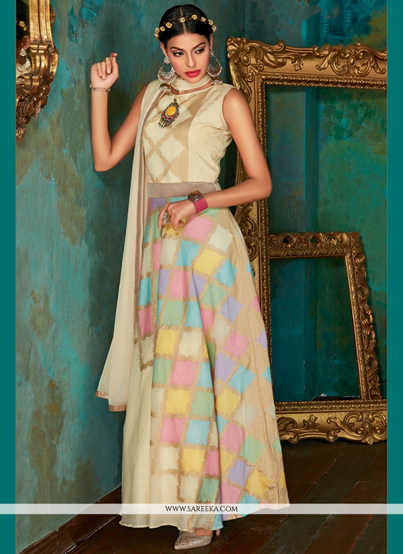 Buy Stone Work Multi Colour Readymade Suit Online : New Zealand