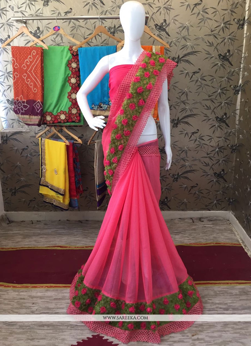 Buy Faux Georgette Fancy work Work Designer Saree Online : UK, USA ...