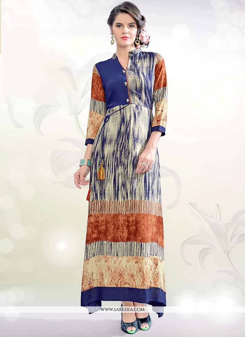 Multi Colour Party Wear Kurti buy online