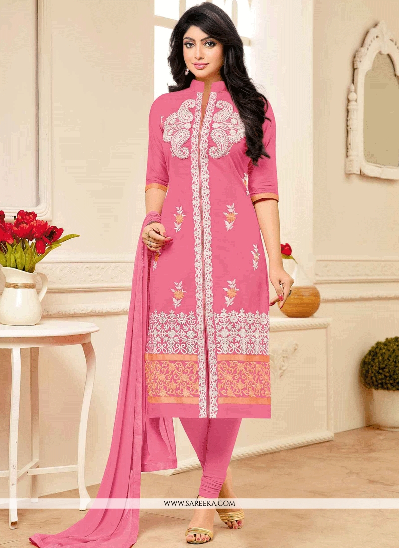 Buy Online Pink Churidar Suit : 63806
