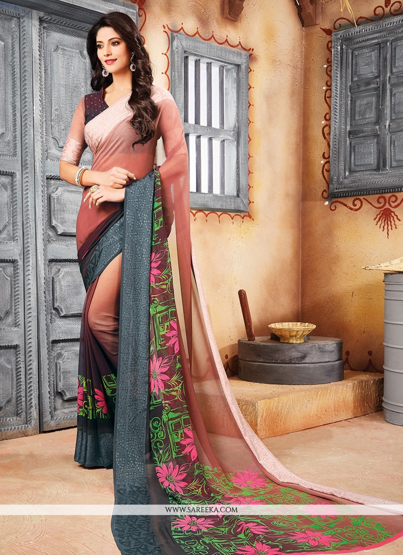 Buy Multi Colour Casual Saree Online : Malaysia
