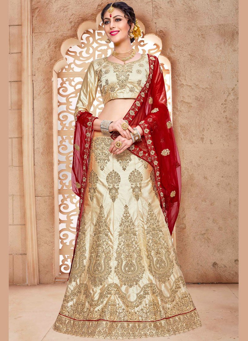 Buy Beige Lehenga Choli : 78078