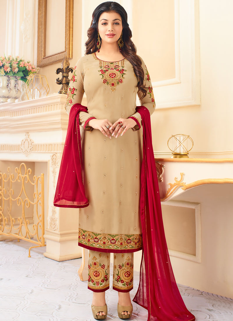 Buy Online Embroidered Work Pant Style Suit : 81111