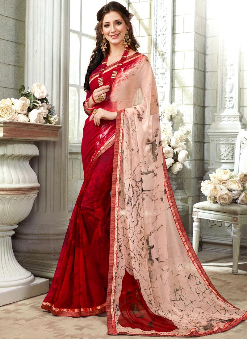 Buy Multi Colour Weight Less Casual Saree : 80080