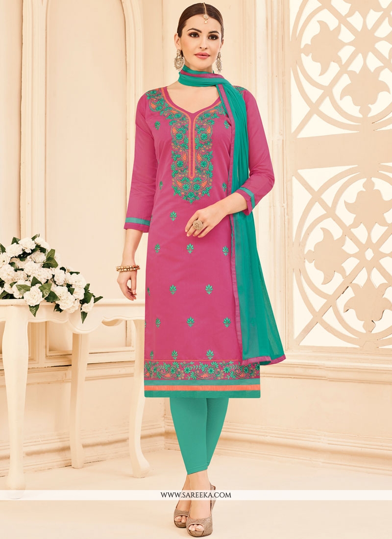 Buy Pink Churidar Suit : 69452