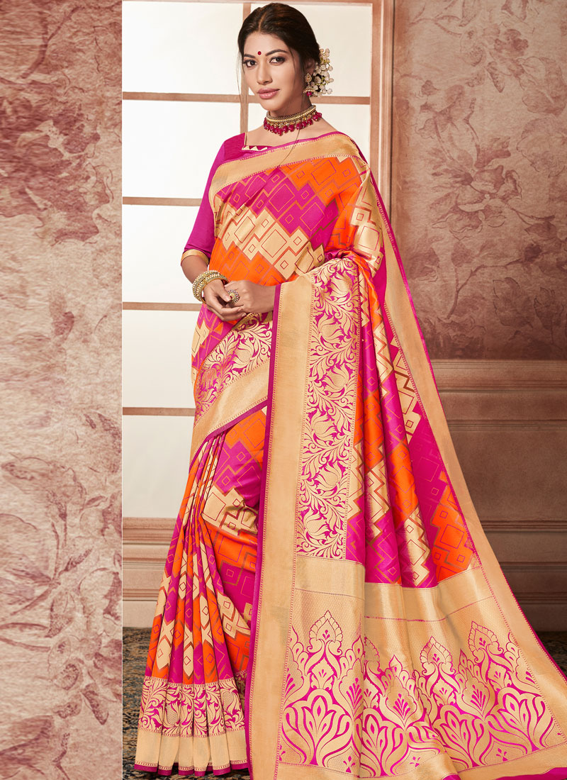 Shop Zari Work Classic Saree Online : 85687