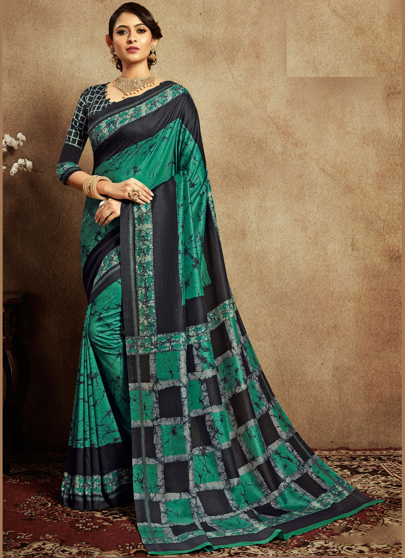 Shop Online Abstract Print Printed Saree : 102815