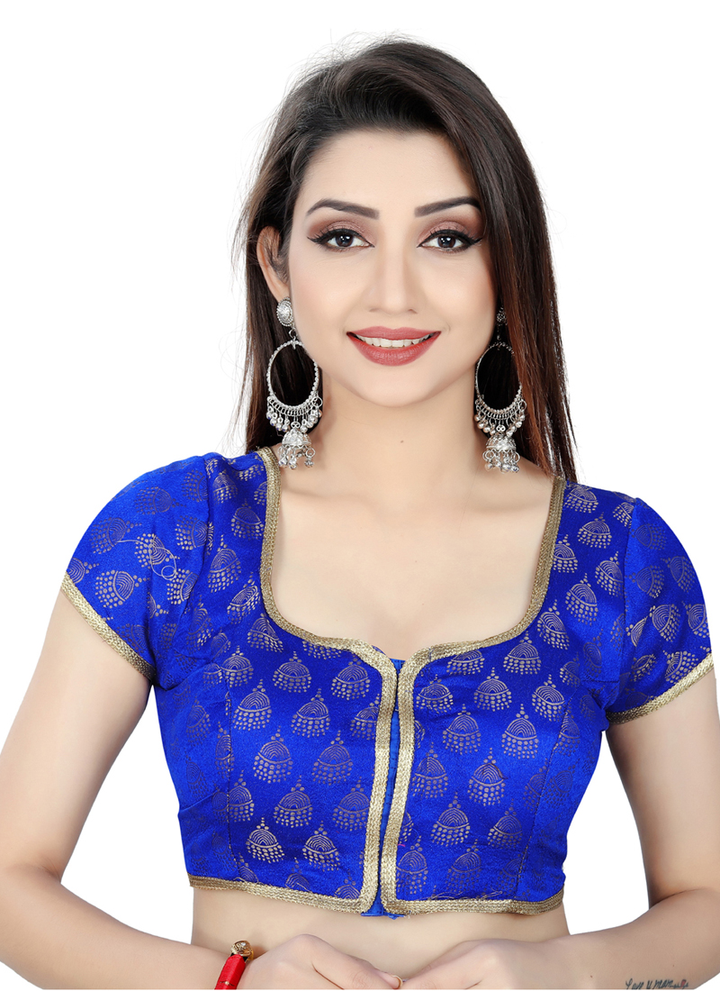Blue Weaving Designer Blouse buy online