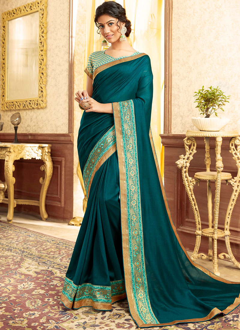Shop Embroidered Festival Traditional Saree Online : 131745
