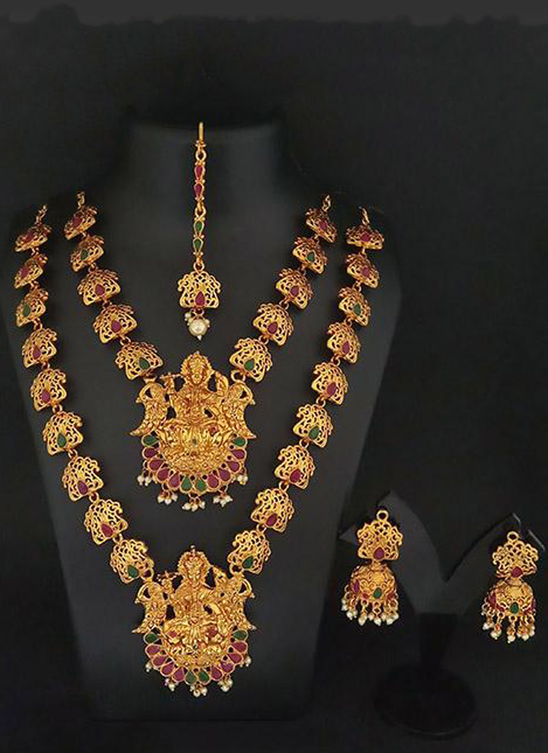 Buy Online Gold Necklace Set : 106556